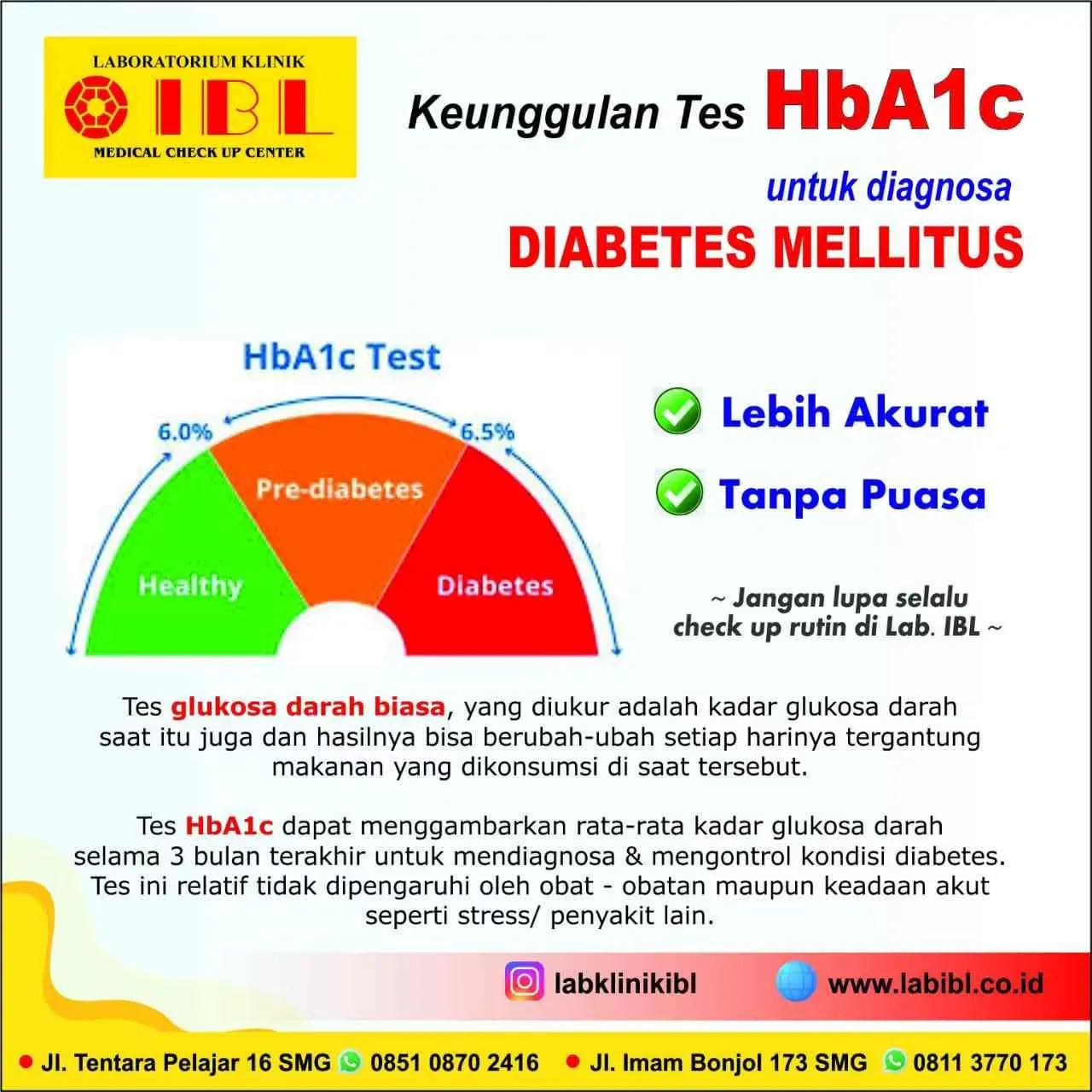 HbA1c (Pemeriksaan Kadar Glukosa Darah 3 bulanan) - Laboratorium Klinik ...
